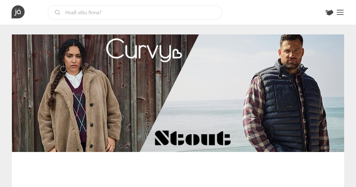 Curvy & Stout Plus size fatnaður fyrir dömur og herra - Já.is