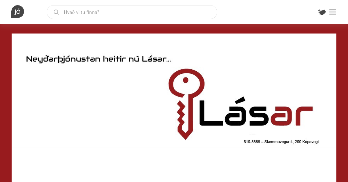 Lásar ehf. - Já.is