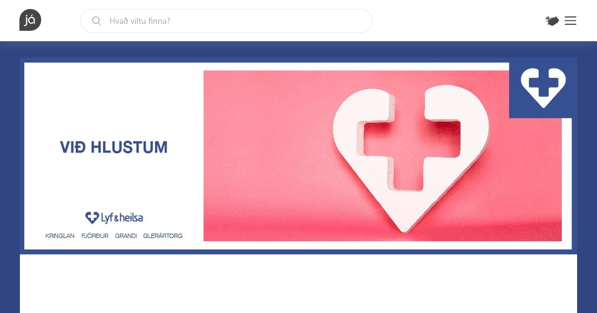 Lyf og heilsa hf skrifstofa - Já.is