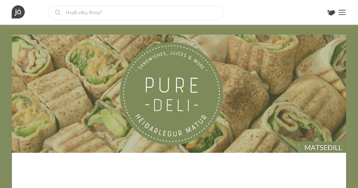 Pure deli ehf - Já.is