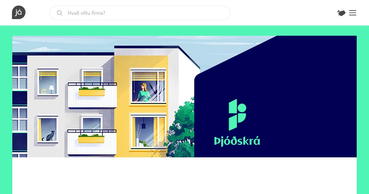 Þjóðskrá - Já.is