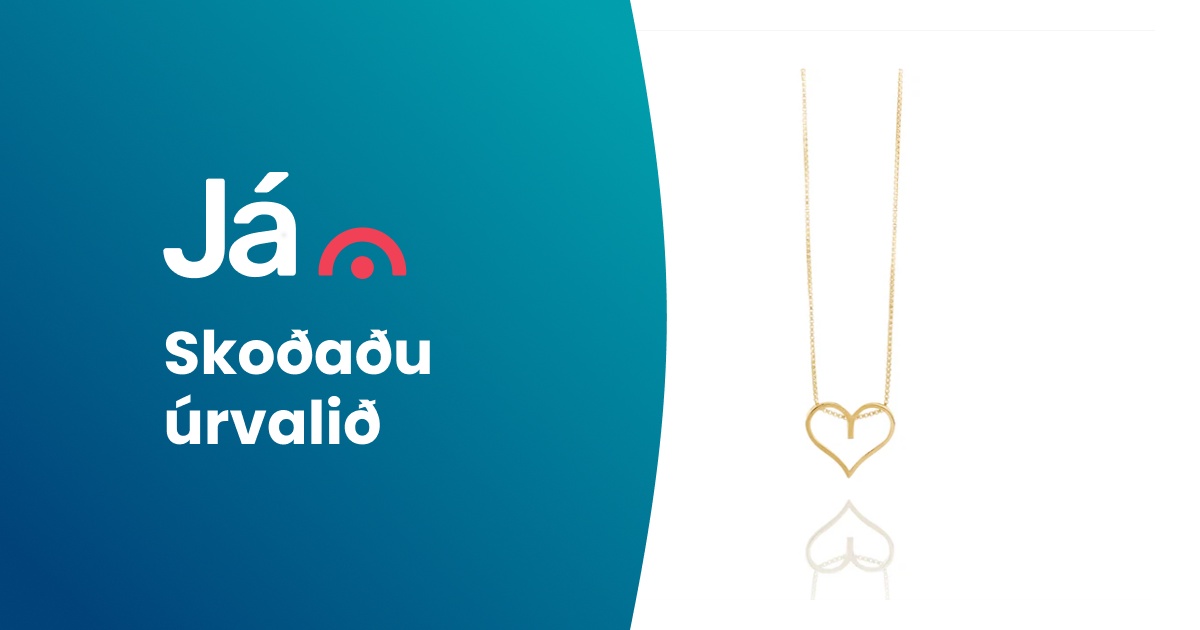 Hálsmen hjarta frá Sign Gull - Vöruleit Já.is