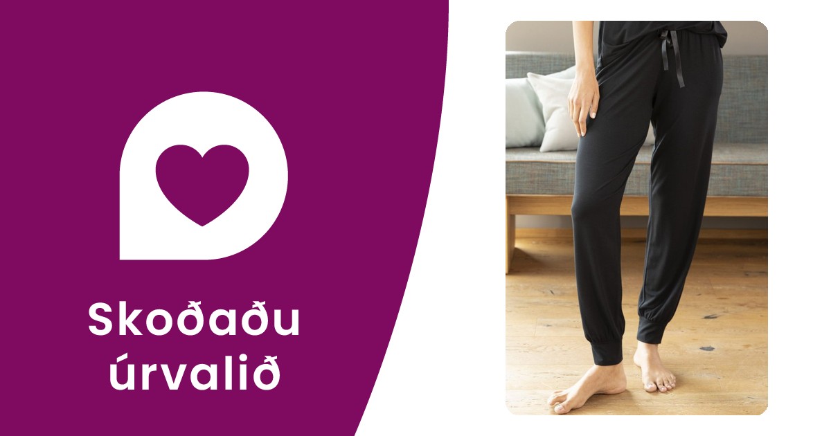 Nina Von C Mix & Match, Modal Jogging Buxur -Svartar 44 - Vöruleit Já.is