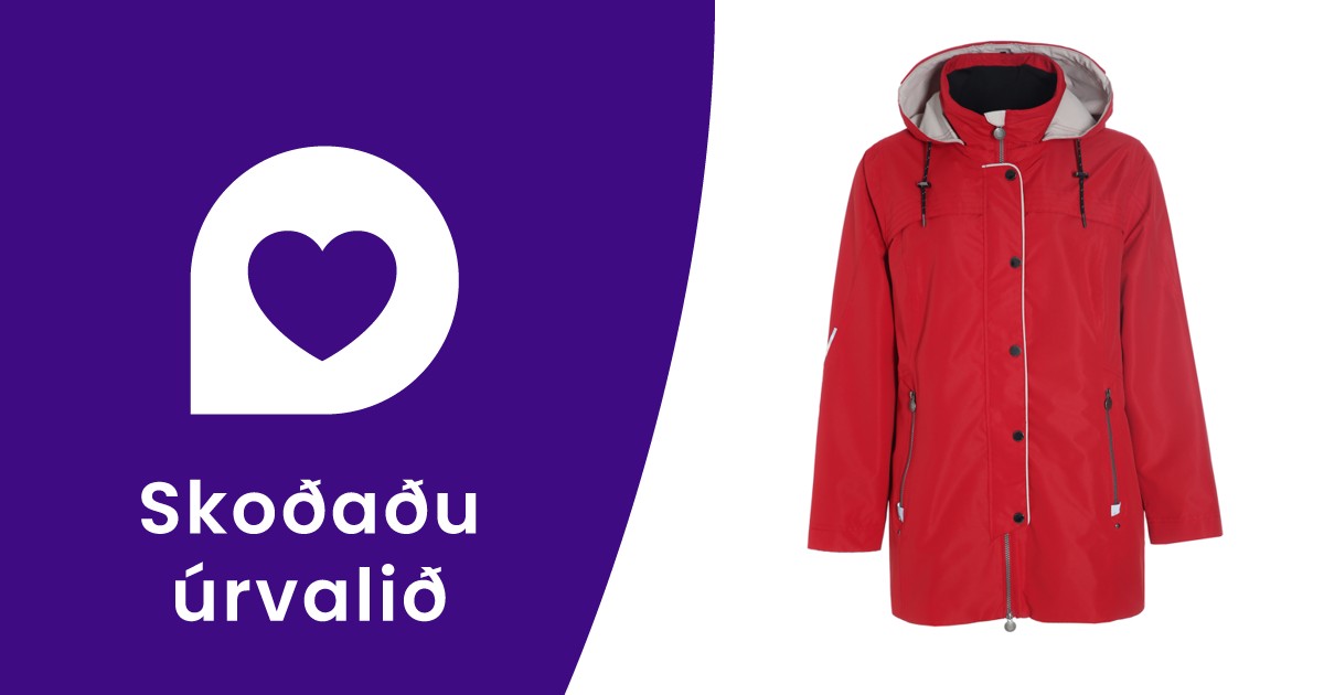 Frandsen Martha - léttur regnjakki með lausri hettu - Vöruleit Já.is