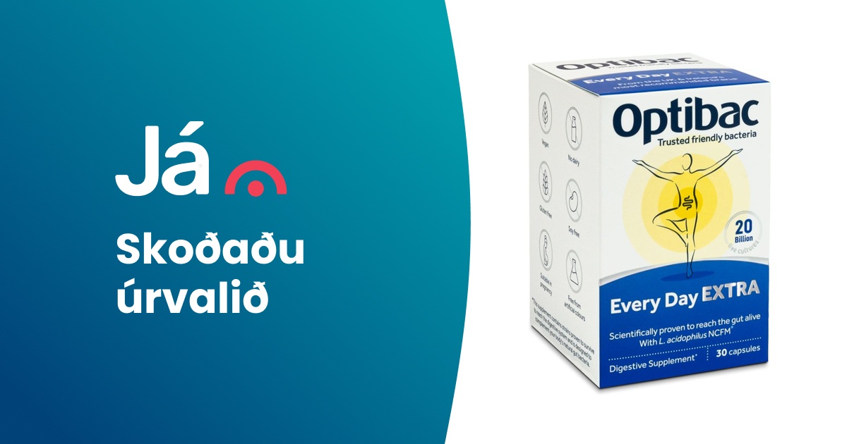 Optibac for daily wellbeing Extra Strength 30 stk - Vöruleit Já.is