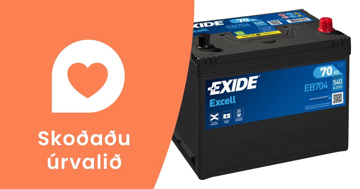 Rafgeymir 12V 70Ah 540A - Vöruleit Já.is