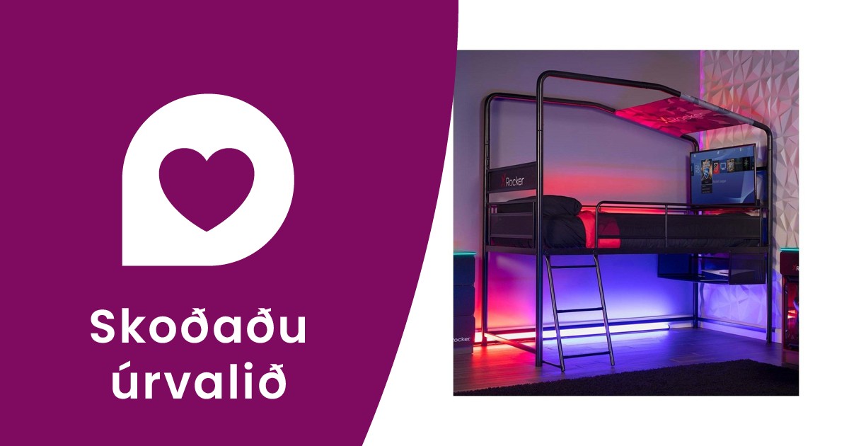 Xrocker Contra Mid-Sleeper Gaming Bunk Bed With Reversible Profile ...