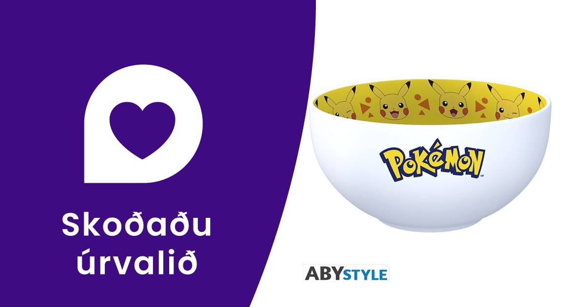 POKEMON - Bowl - 600 ml - "Pikachu" Cardboard box - Vöruleit Já.is