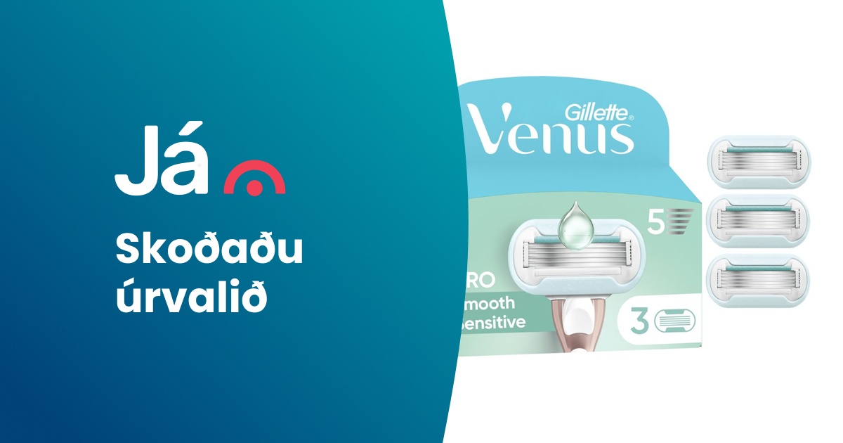 Venus - Pro Smooth Sensitive Razor Blades - Green/White - 3 pcs ...