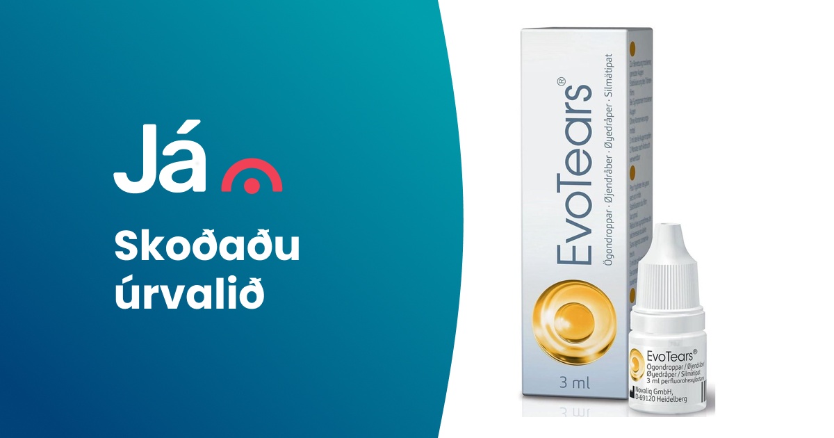 Evo Tears 3ml augndropar - Vöruleit Já.is