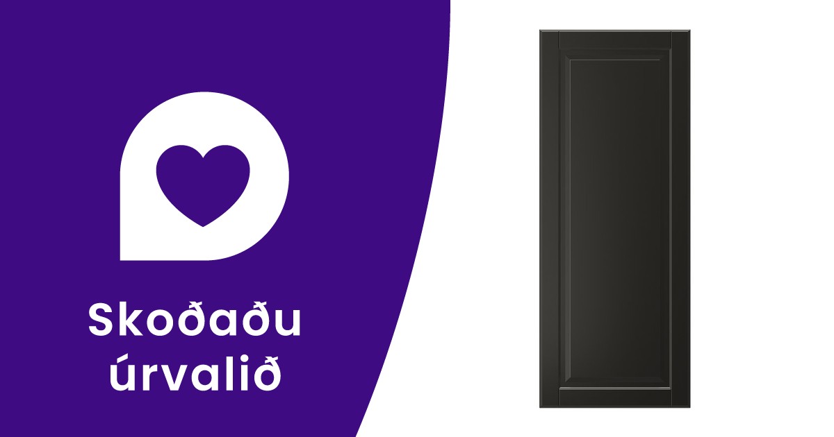 BODBYN Hurð, 40x100 cm, Svart - Vöruleit Já.is