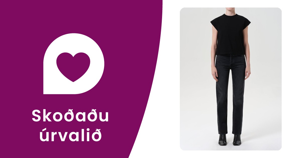 90'S PINCH WAIST HIGH RISE STRAIGHT LONG (COMFORT STRETCH) - Vöruleit Já.is