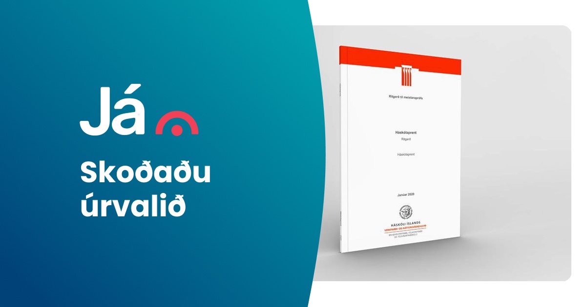 Ritgerð Háskóli Íslands - Vöruleit Já.is