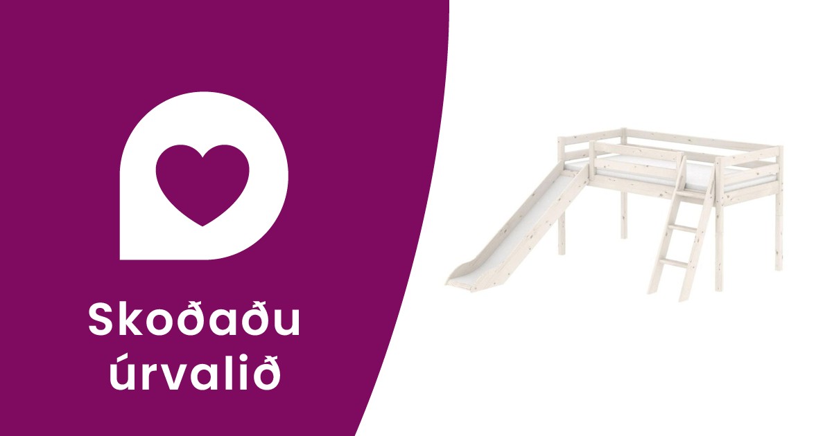 Classic 90x200cm - Upphækkað með rennibraut - Vöruleit Já.is