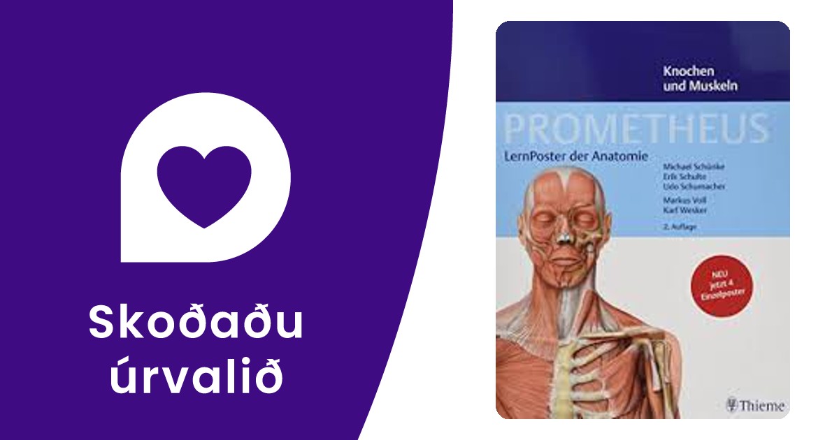 Prometheus Learning Poster of Anatomy, - Vöruleit Já.is