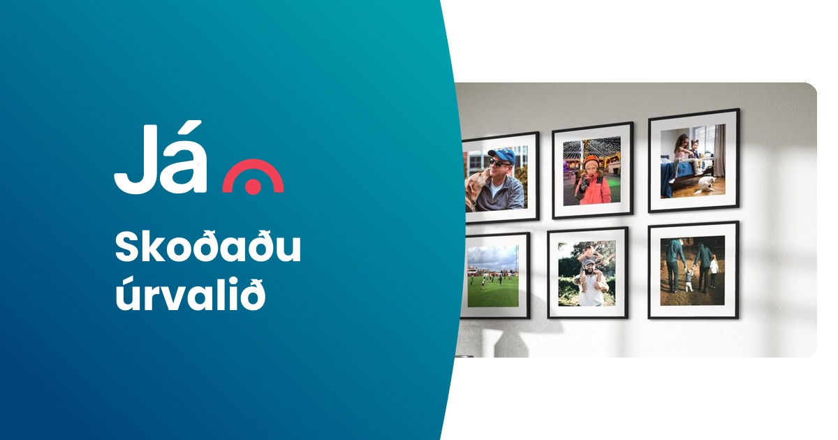 Delta álrammi með kartoni og ljósmyndaprenti - Vöruleit Já.is