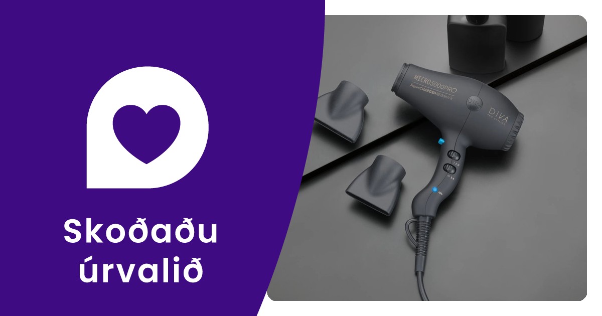 DIVA PRO MICRO 5000 BLACK HÁRBLÁSARI - Vöruleit Já.is